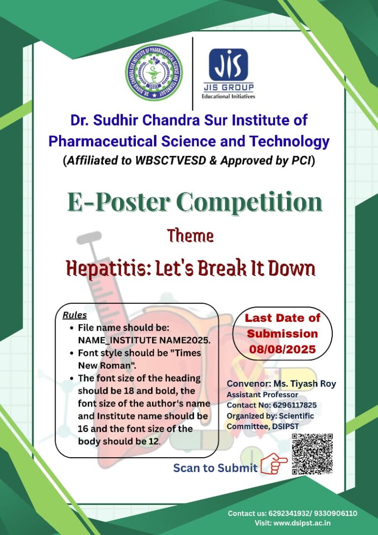 Poster Making Competition - Dr Sudhir Chandra Sur Institute of ...
